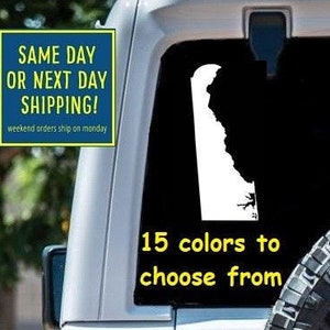 State of DELAWARE STICKER DECAL 10 Sizes Car Window MacBook Laptop ...