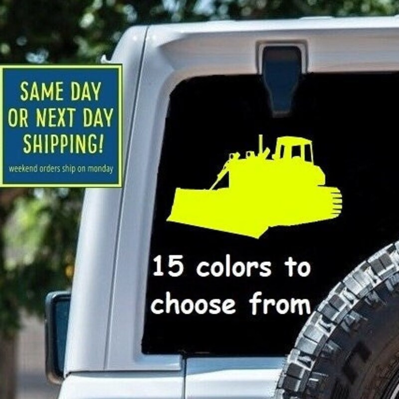Dozer Window Sticker - Etsy