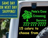 Custom Tree Trimming Service Car Window Decal Sticker | Etsy
