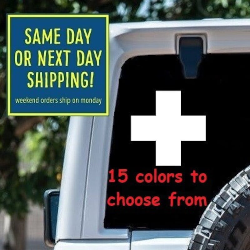 Medical Cross Sticker - Etsy