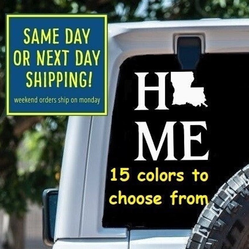 Louisiana Home Decal - Etsy