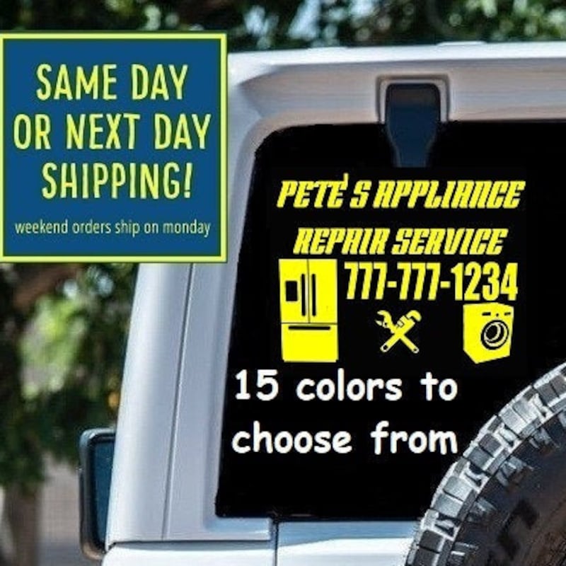 Appliance Decal - Etsy