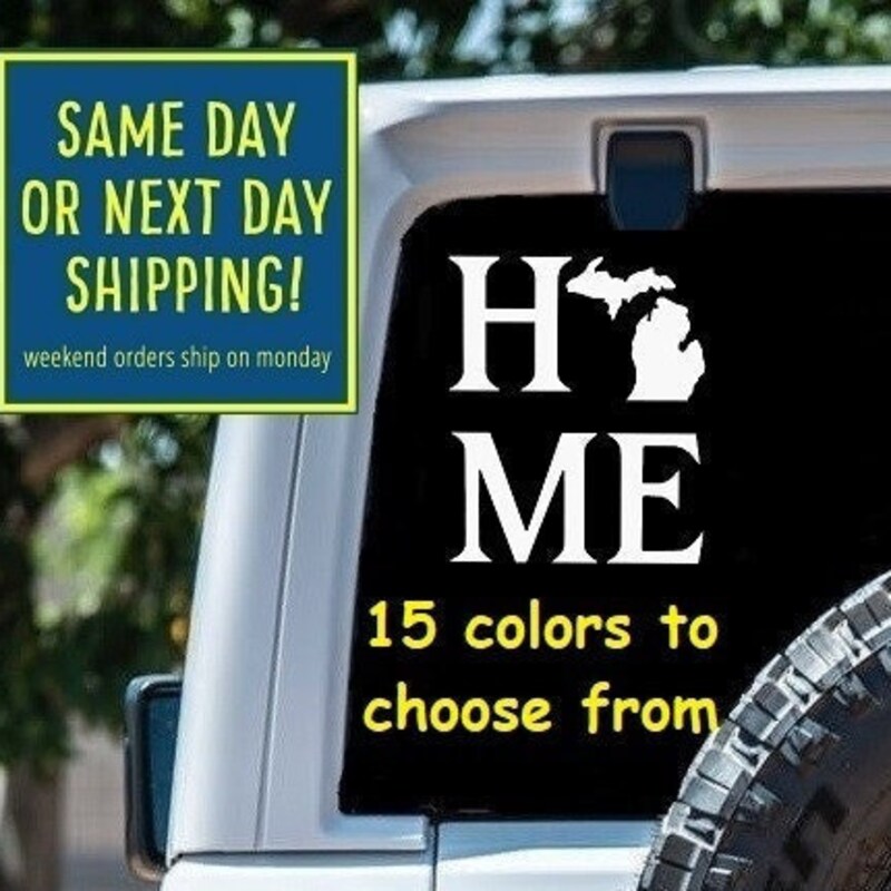 Michigan Car Decal - Etsy