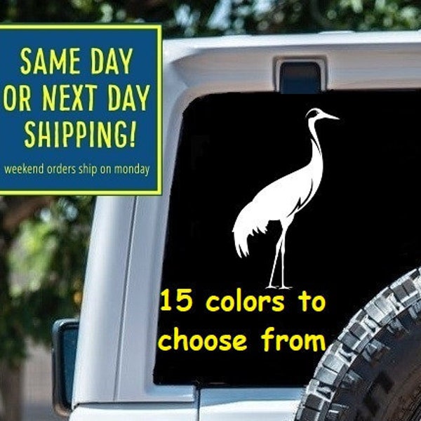 Crane Wall Decal - Etsy