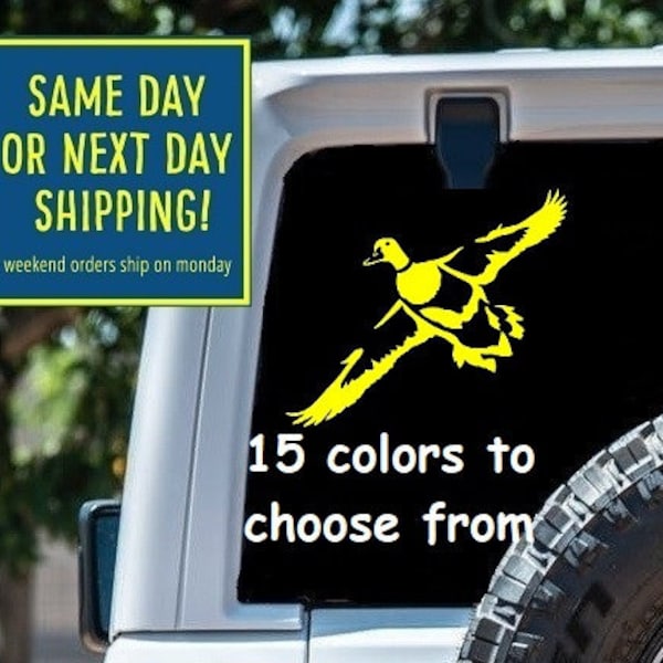 Flying Duck Decal - Etsy