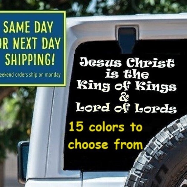 Lord of Lords Decal - Etsy