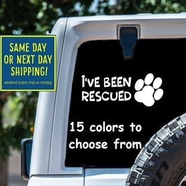Cat Rescue Decal - Etsy