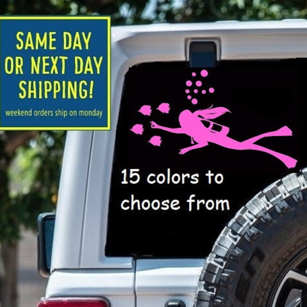 Scuba Diver Decals - Etsy
