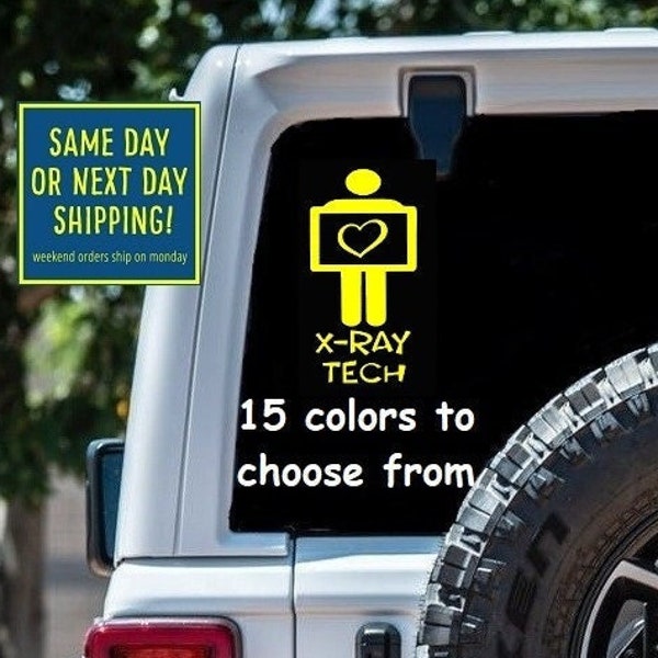 X Ray Tech Car Decal - Etsy