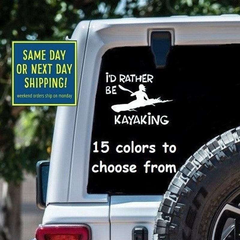 Kayak Decals Car - Etsy