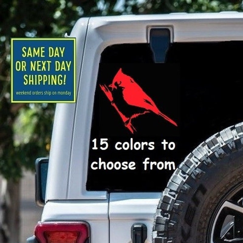 Cardinal Decal - Etsy