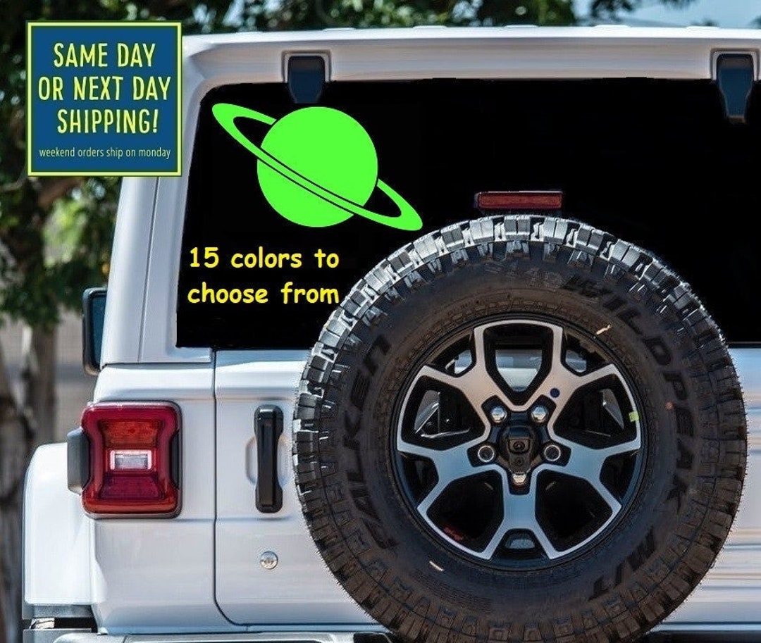 SATURN STICKER DECAL Car Window MacBook iPad Laptop Water Bottle Tablet ...