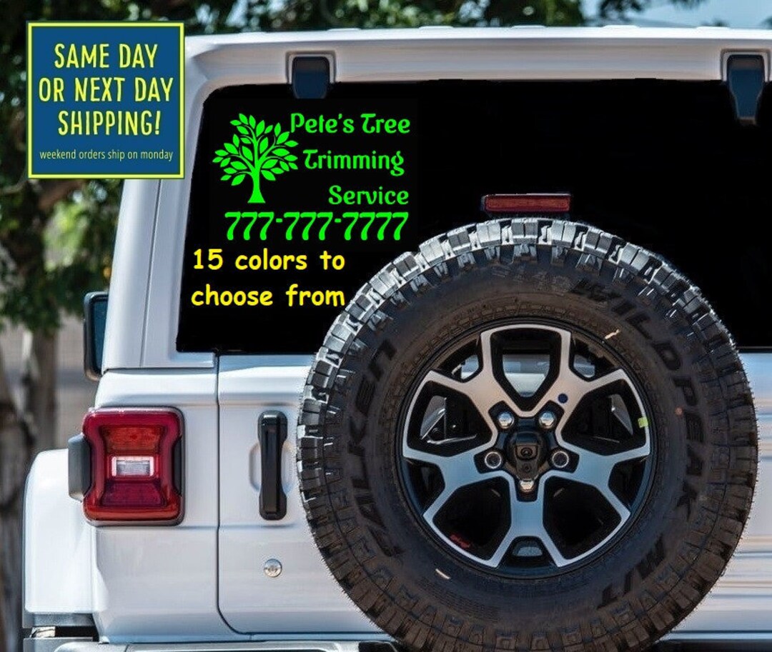 CUSTOM TREE TRIMMING Service Car Window Decal Sticker Custom - Etsy