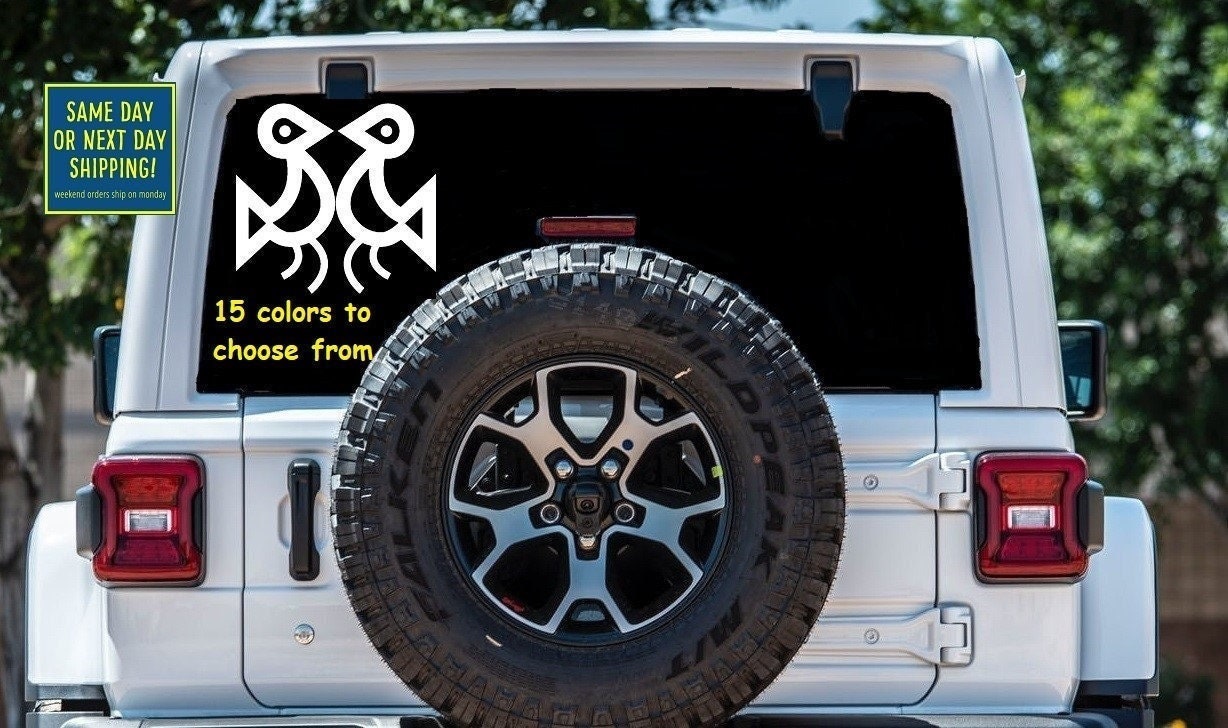TAINO Birds ETERNAL LOVERS Sticker Decal Car Window MacBook Laptop ...