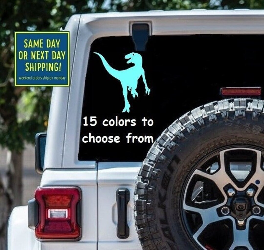 VELOCIRAPTOR RAPTOR STICKER Decal Car Window Raptor MacBook Laptop ...