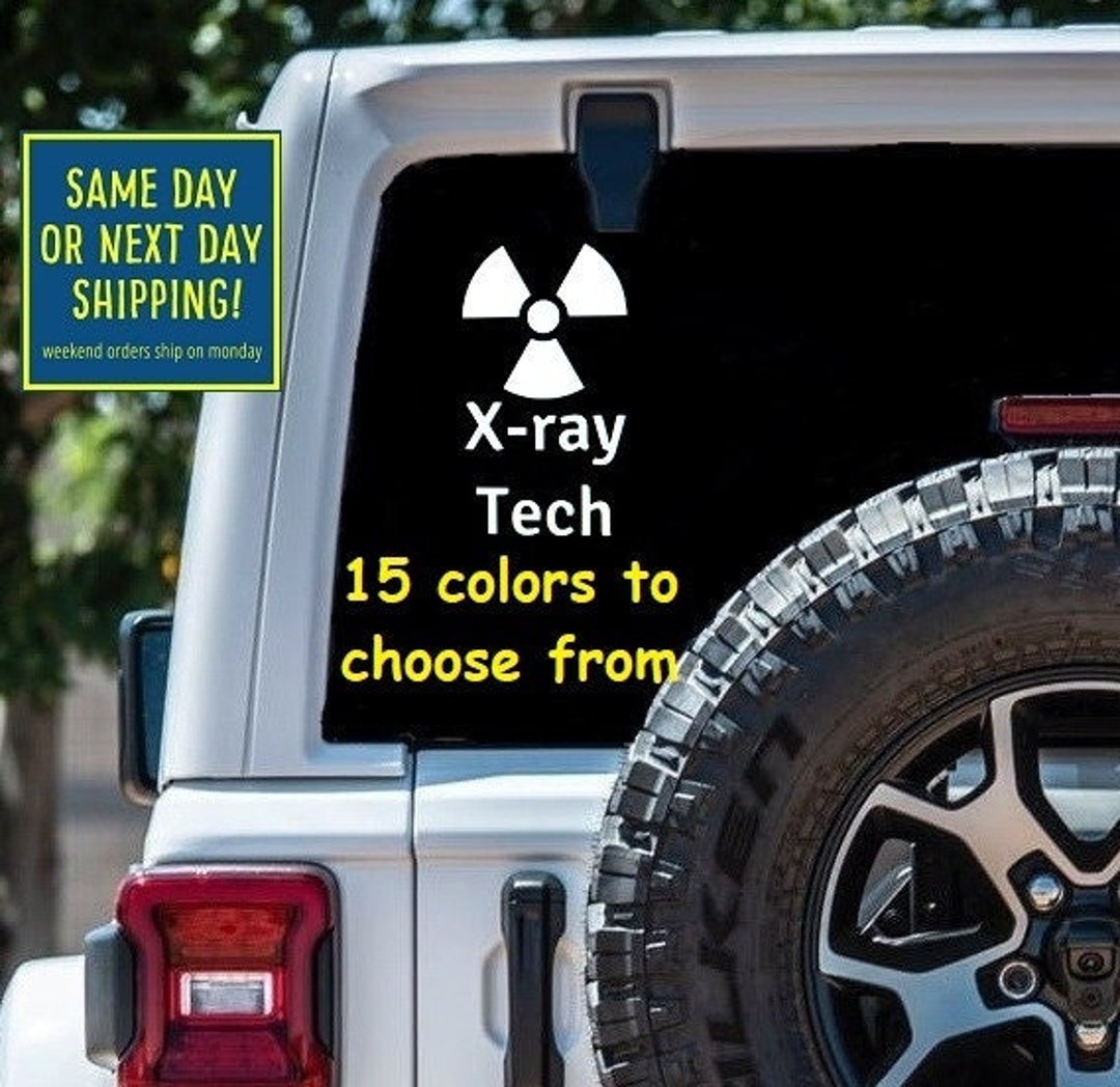 X RAY Tech TECHNICIAN Sticker Decal Car Window MacBook iPad Laptop ...