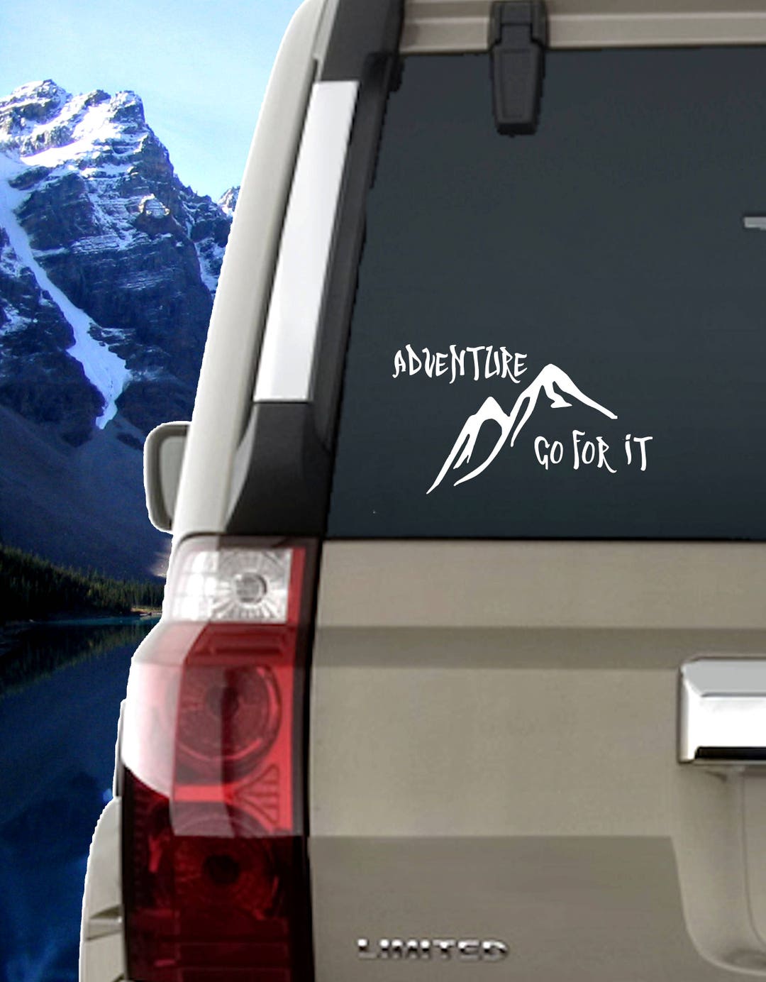 ADVENTURE MOUNTAINS WANDER Sticker Decal Car Window MacBook iPad Laptop ...
