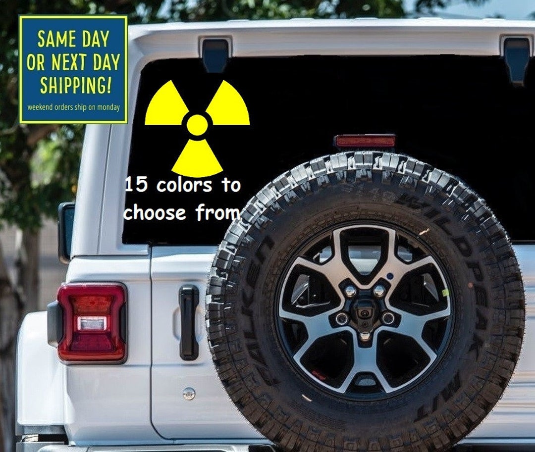 RADIOACTIVE SYMBOL STICKER Decal Car Window MacBook Laptop Tablet iPad ...