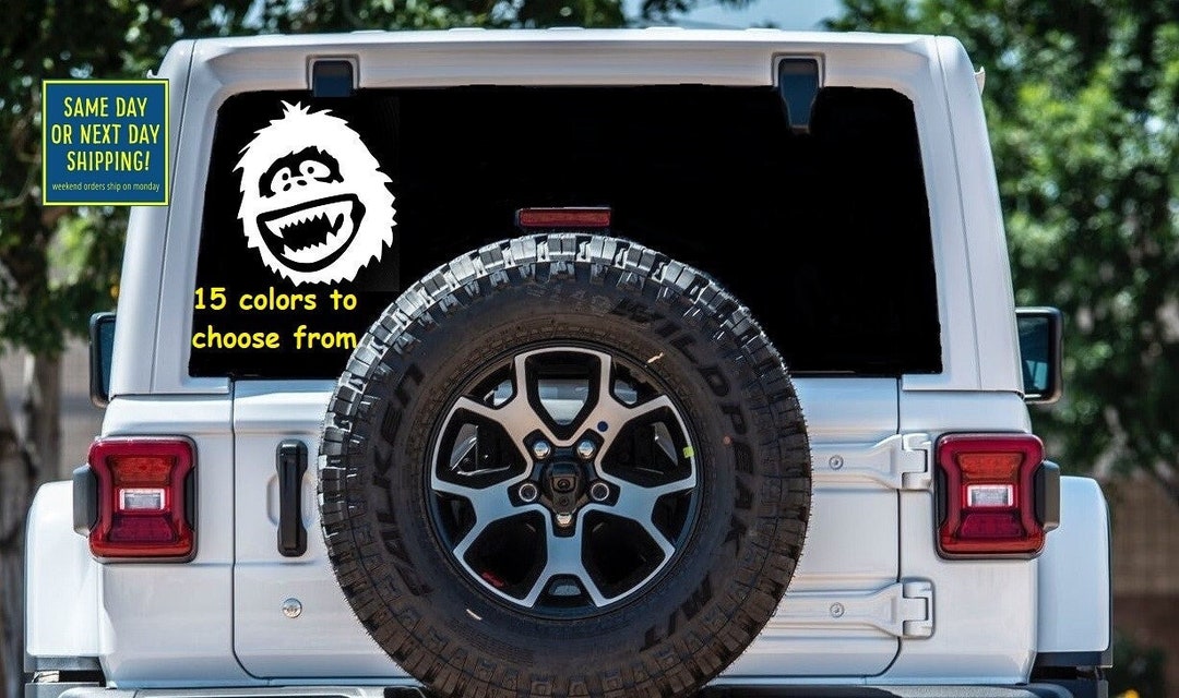ABOMINABLE SNOWMAN Rudolph Sticker Decal Car Window MacBook Laptop ...