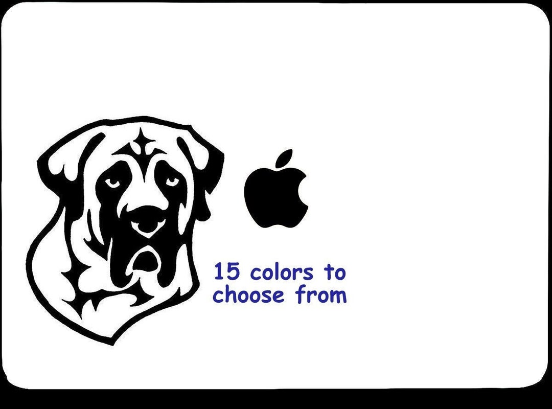 MASTIFF Face Sticker Decal Car Window MacBook iPad Laptop Water Bottle ...