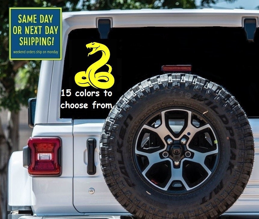 RATTLESNAKE Sticker Decal Car Window MacBook Laptop Tablet iPad Water ...
