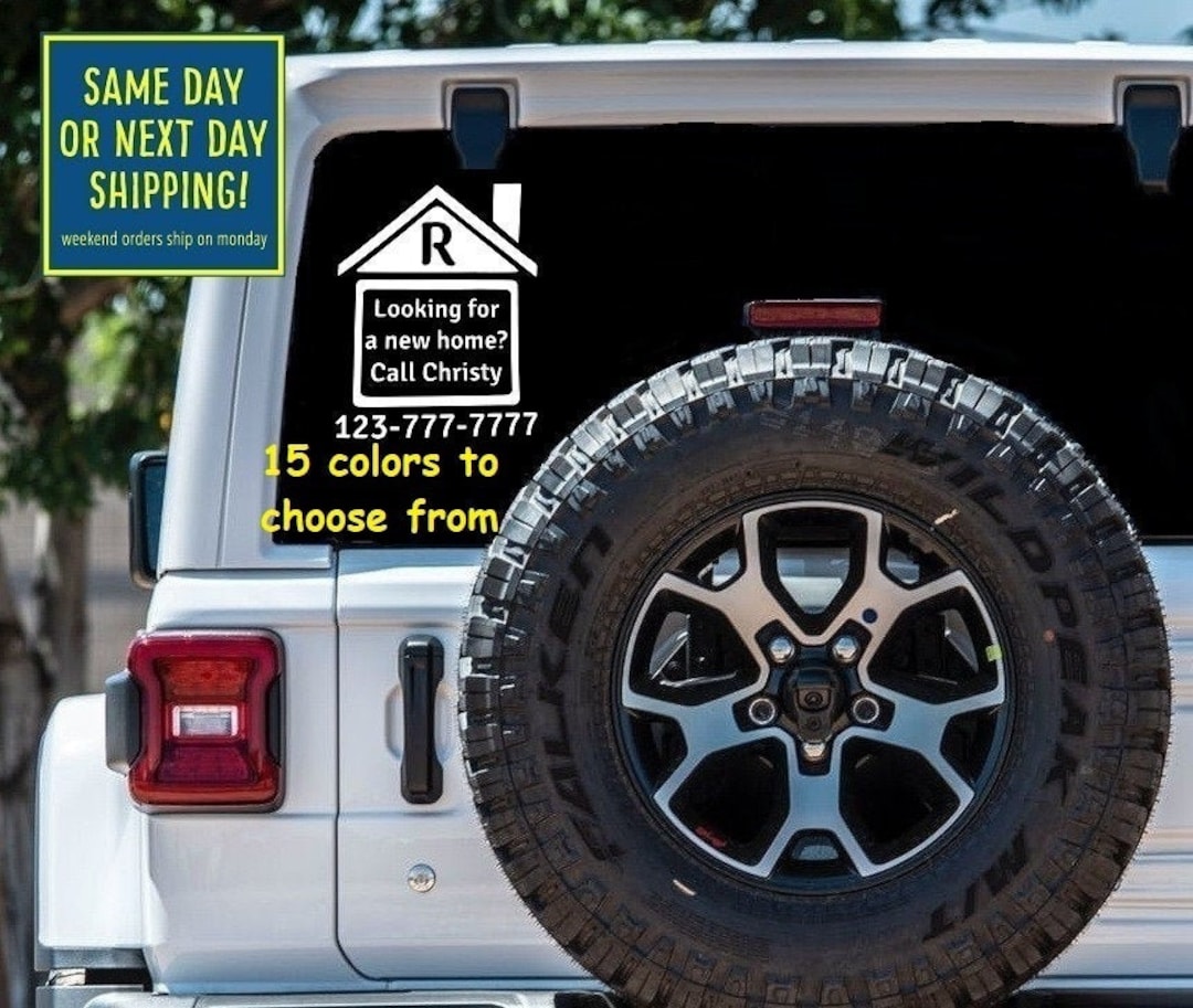 REAL ESTATE Agent Decal STICKER Real Estate Agent Car Window Sticker ...