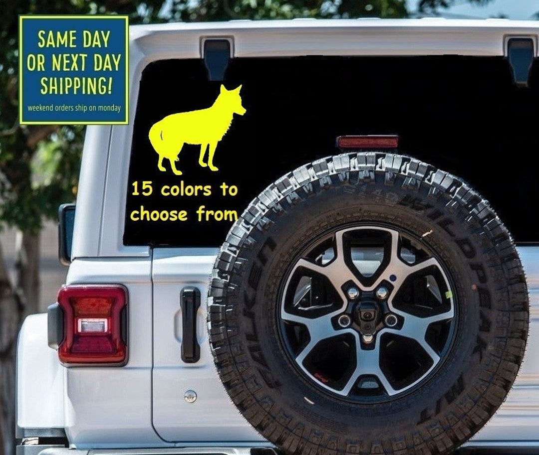 COYOTE Sticker Decal Car Window MacBook Laptop Tablet iPad Water Bottle ...