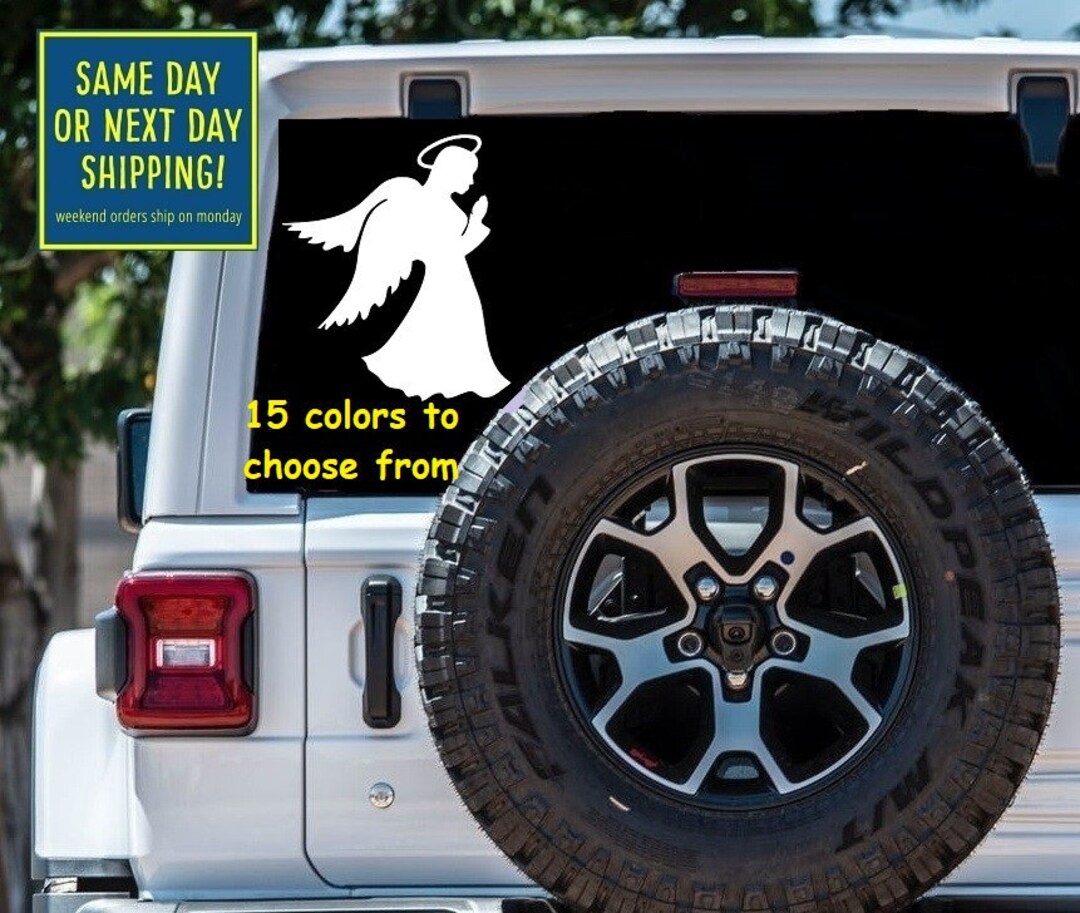 Praying Angel Halo Sticker Decal Car Window MacBook Laptop Tablet iPad ...