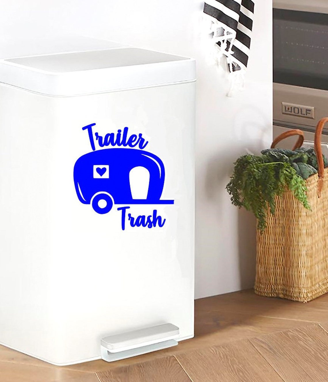 Funny TRAILER TRASH Can STICKER Decal Trailer Trash Can - Etsy