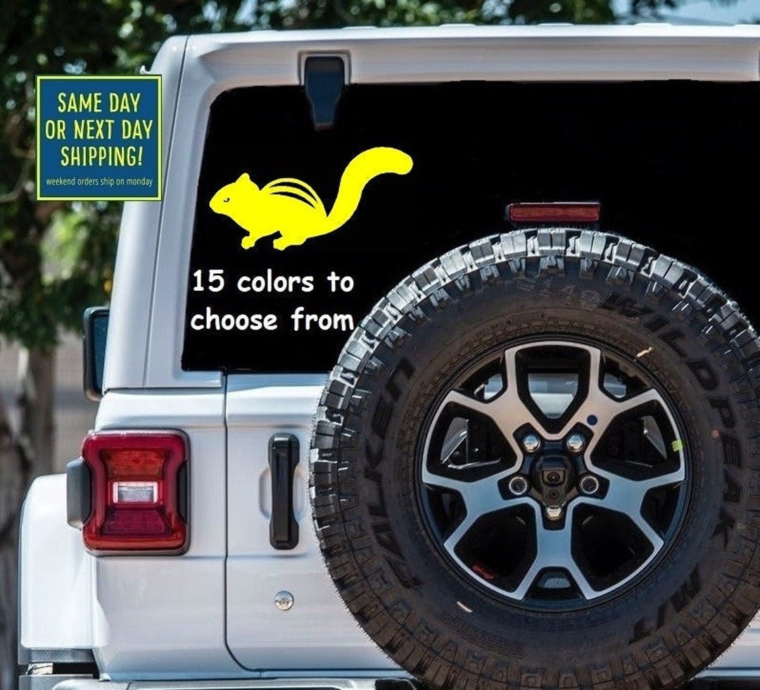 CHIPMUNK STICKER Decal Car Window MacBook Laptop Tablet iPad Water ...