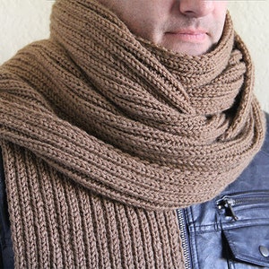 Extra Long Men’s Scarf. Made to Order. Hand Knitted Winter Scarf ...