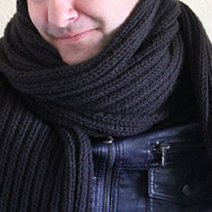 Extra Long Men’s Scarf. Made to Order, Hand Knitted Winter Scarf. - Etsy