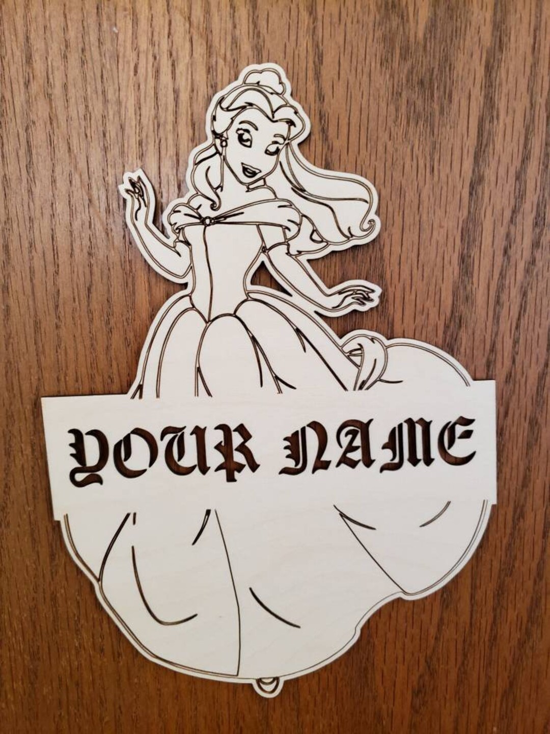 Personalized Wood Princess Wall Sign Bedroom Door Sign - Etsy