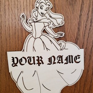 Personalized Wood Princess Wall Sign Bedroom Door Sign - Etsy