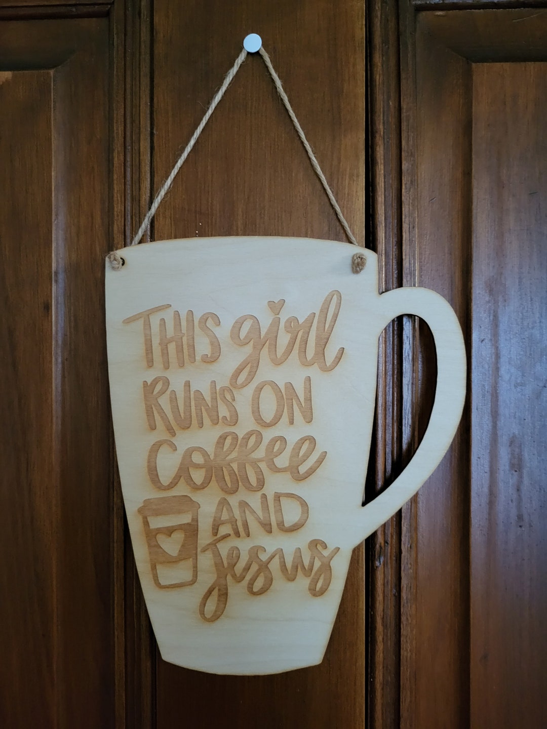 Handmade Jesus Coffee Wall Signs, Kitchen Sign - Etsy