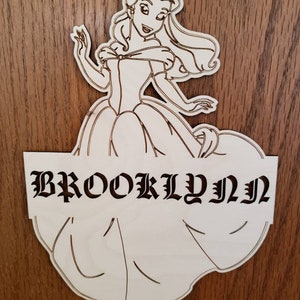 Personalized Wood Princess Wall Sign Bedroom Door Sign - Etsy