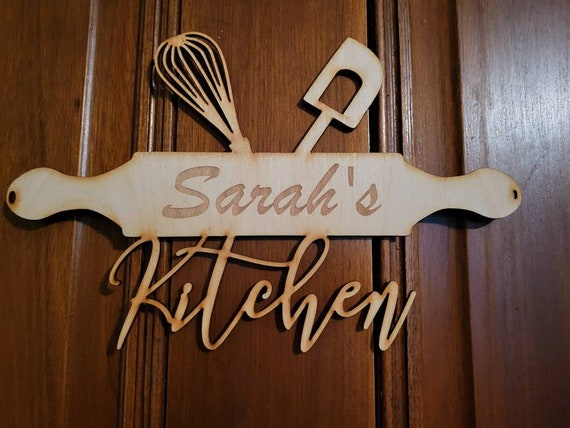 Personalized Kitchen Wall Sign Door Sign Kitchen Decor. - Etsy