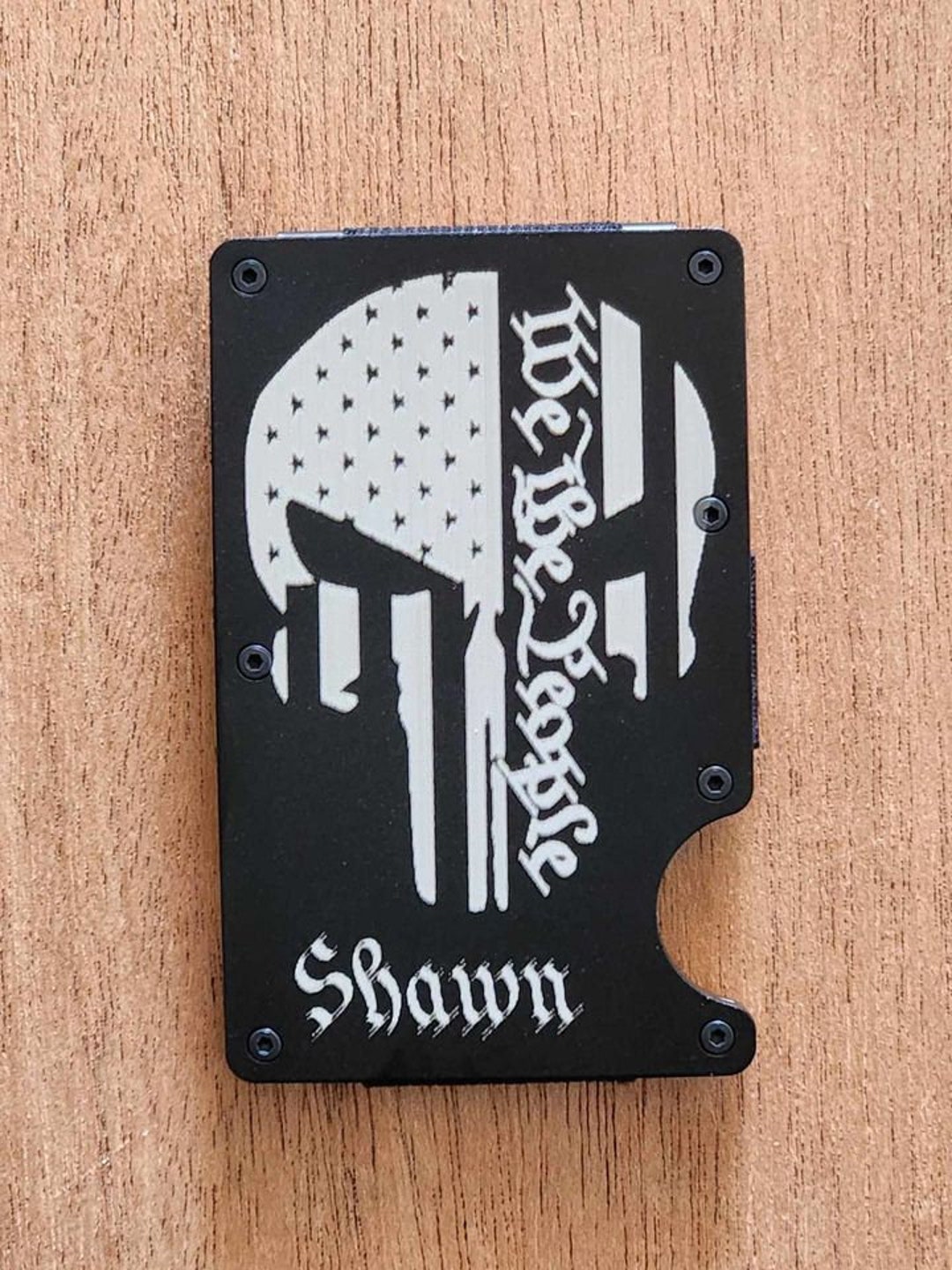 Personalized Custom Engraved Slim Wallet - Metal - RFID Blocking - Etsy