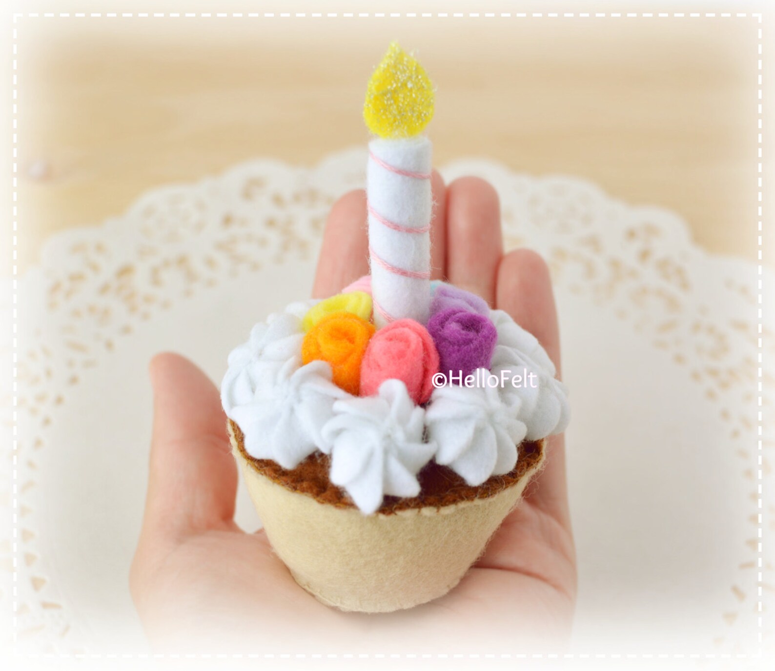 PDF SVG Pattern: Felt Cupcakes Tutorial and Pattern. Felt - Etsy