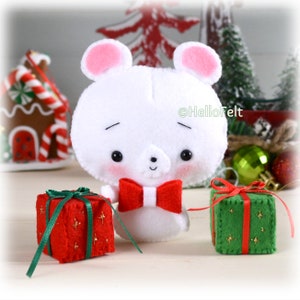 PDF PATTERN: Set of 6 - Santa, Snowman, Gingerbread Man, Rudolph ...