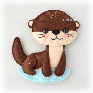 PDF & SVG PATTERN: Felt Otter, Felt Otter Pattern. - Etsy