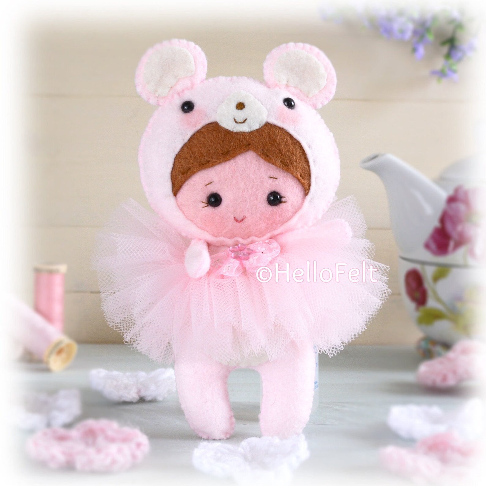 PDF PATTERN: Bear Ballerina Pdf Sewing Pattern Bear Toy | Etsy