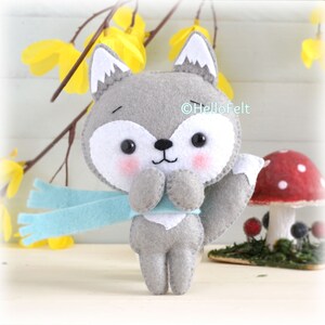 PDF PATTERN: Big Good Wolf. Felt Pattern Red Riding Hood. Felt Wolf. - Etsy