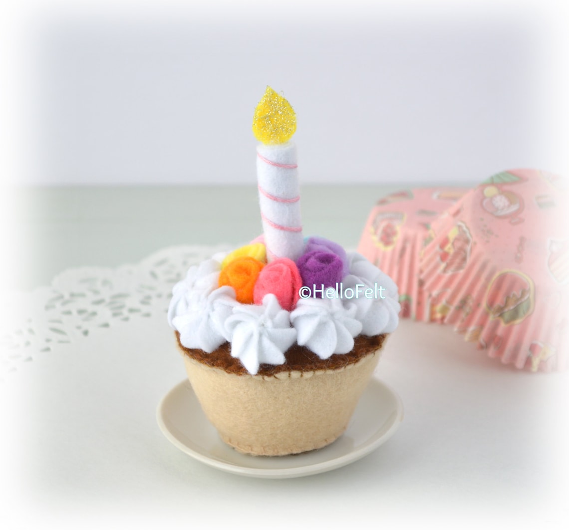 PDF SVG Pattern: Felt Cupcakes Tutorial and Pattern. Felt - Etsy