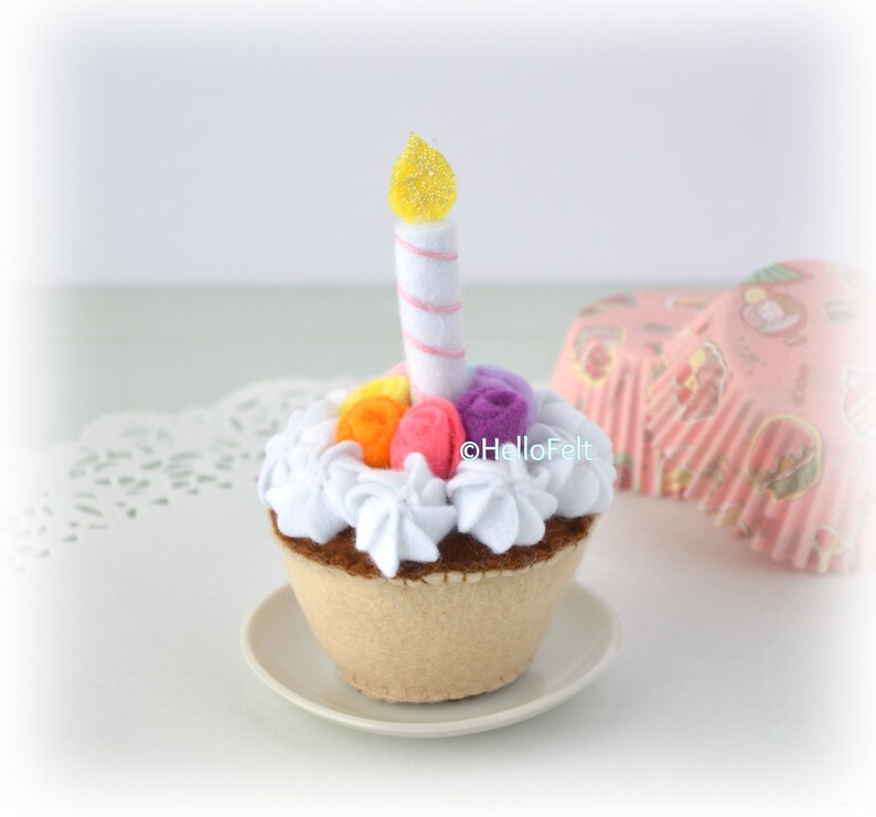 PDF SVG Pattern: Felt Cupcakes Tutorial and Pattern. Felt - Etsy