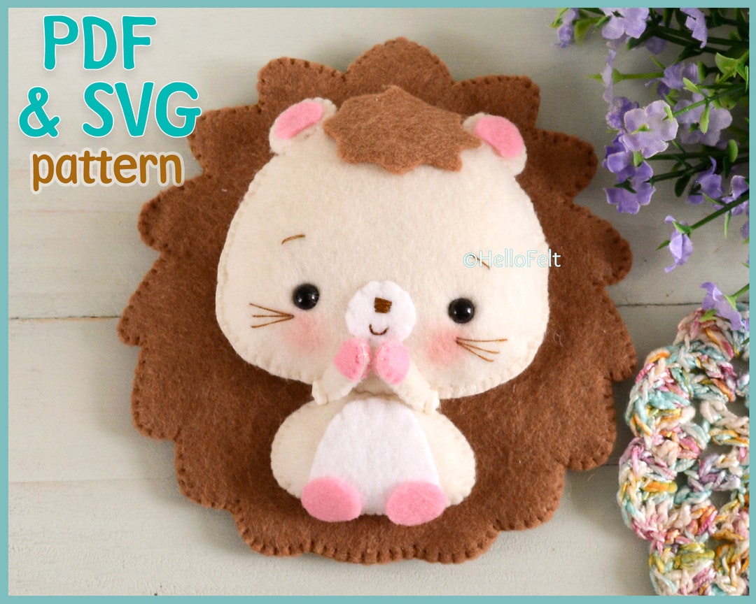 PDF PATTERN: Felt Hedgehog + SVG File. - Etsy