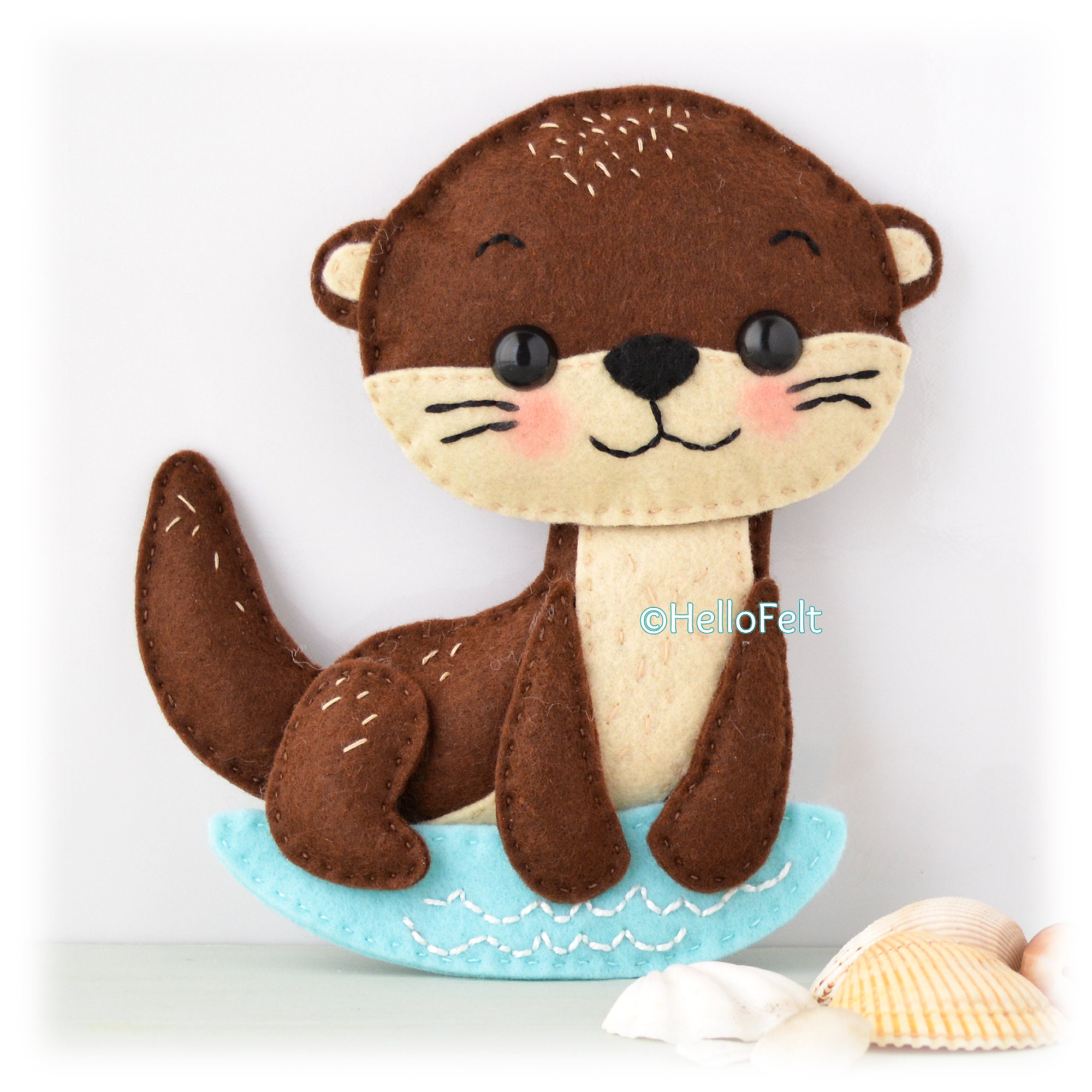 PDF & SVG PATTERN: Felt Otter, Felt Otter Pattern. - Etsy