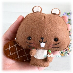 PDF PATTERN: Felt Beaver + SVG File. - Etsy