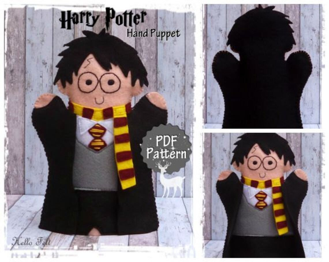 PDF PATTERN: Felt Wizard Hand Puppet Instant Download Felt - Etsy