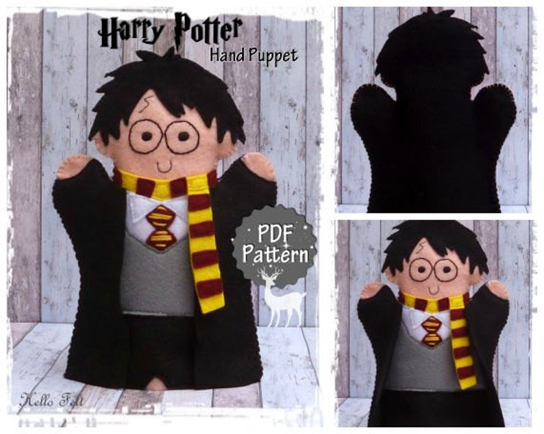 PDF PATTERN: Felt Wizard Hand Puppet Instant Download Felt - Etsy
